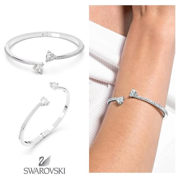 【楽天市場】SWAROVSKI スワロフスキー Attract Soul バングル ハート ブレスレット アクセサリー：R-TIME 楽天市場店