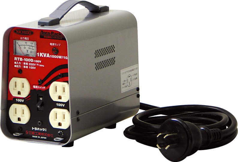 【楽天市場】(LINEクーポン有)(送料無料) 日動工業 RTB-100D-100V 降圧用軽量リングトランス NICHIDO：住設と電材の洛電マート