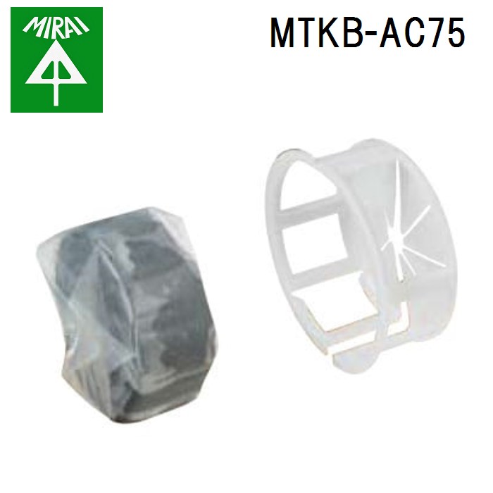 【楽天市場】(3/1は抽選で100％ポイント還元+最大400円オフクーポン有)未来工業 MTKB-AC75 タイカブラックパテエース(丸穴キット) 1組 MIRAI：住設と電材の洛電マート