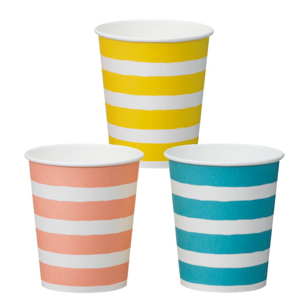 【楽天市場】紙コップ しましま柄 ペーパーカップ 205ml用 （50個入り） C2050SIM ｜ ペーパーカップ バージンパルプ 日本製 使い捨て ホームパーティー バーベキュー キャンプ ...