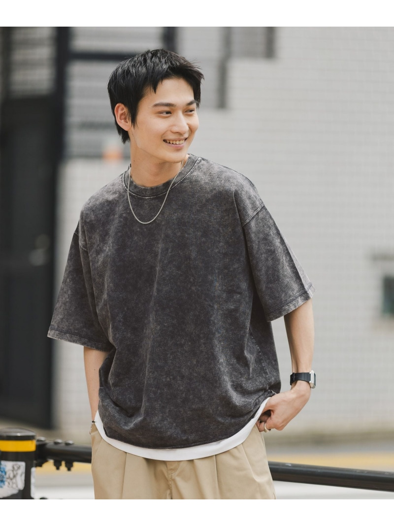 【楽天市場】ヴィンテージライク/ケミカル加工オーバーサイズTシャツ RAGEBLUE レイジブルー トップス カットソー・Tシャツ ブラウン ホワイト ネイビー グレー【送料無料 ...