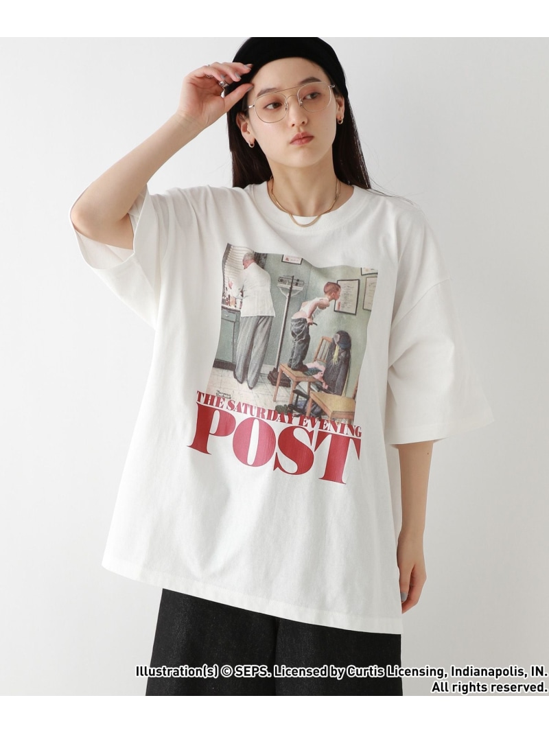 【楽天市場】【THE SATURDAY EVENING POST】コラボ/プリントTシャツ RAGEBLUE レイジブルー トップス カットソー・Tシャツ ホワイト ネイビー レッド ブラック ...