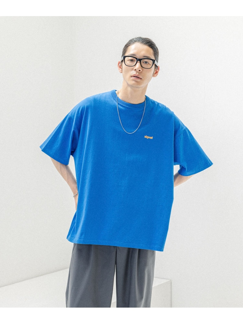 【楽天市場】【SALE／20%OFF】【SIGNAL SPORTS】ワンポイント刺繍/天竺コットンルーズTシャツ RAGEBLUE レイジブルー トップス カットソー・Tシャツ ブルー グレー ...