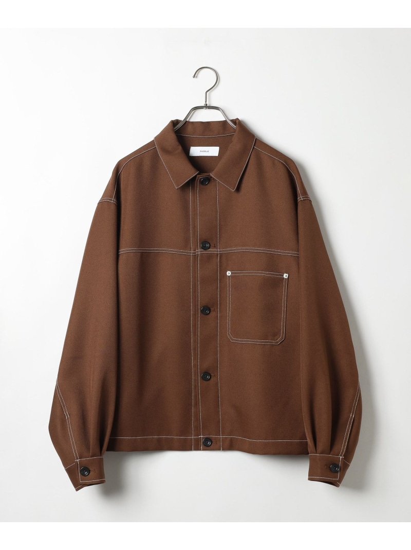 【楽天市場】配色ステッチ/ワークショートブルゾン【セットアップ対応】 RAGEBLUE レイジブルー トップス その他のトップス ブラック ブラウン グレー【送料無料】[Rakuten ...