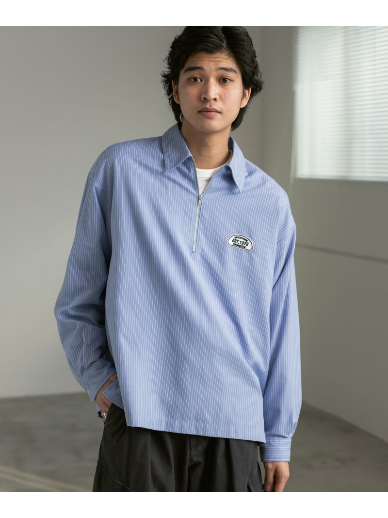 【楽天市場】ワンポイント刺繍/TRハーフジップシャツ RAGEBLUE レイジブルー トップス シャツ・ブラウス ネイビー ブラック ブルー ホワイト【送料無料】[Rakuten ...