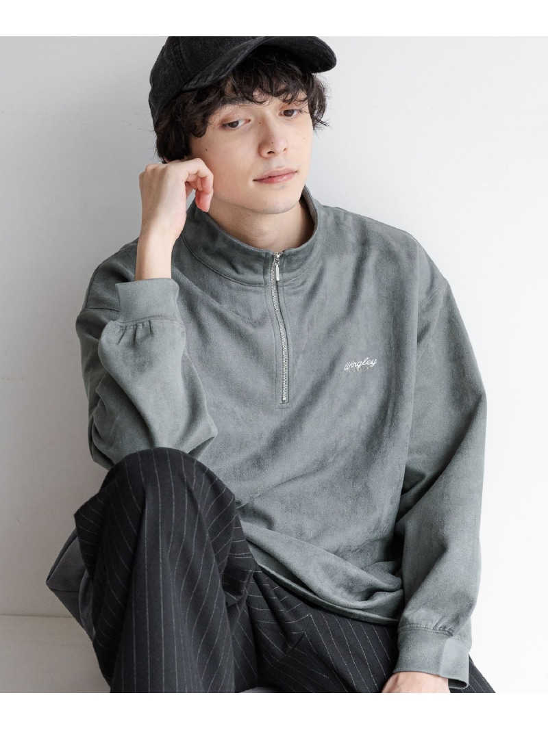 【楽天市場】【SALE／40%OFF】カットスウェード/ワンポイント刺繍ハーフジップ RAGEBLUE レイジブルー トップス スウェット・トレーナー グリーン ブルー グレー ホワイト ...