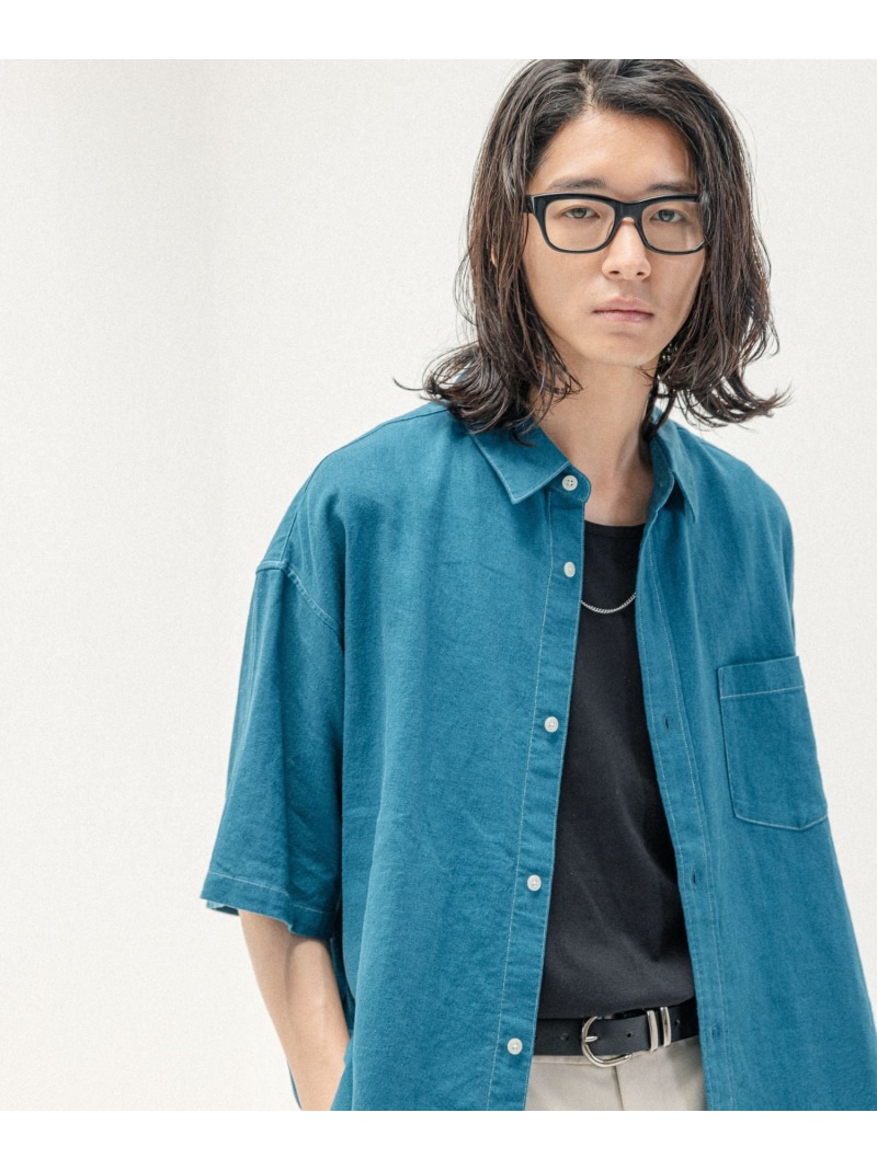【楽天市場】【SALE／30%OFF】リネンレーヨン/オーバーサイズシャツ RAGEBLUE レイジブルー トップス シャツ・ブラウス ブラック ホワイト ブルー ブラウン【RBA_E ...