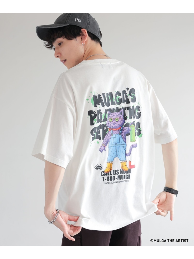 【楽天市場】【MULGA THE LIFE】コラボ/バックプリントオーバーサイズTシャツ RAGEBLUE レイジブルー トップス カットソー・Tシャツ ブルー ブラック ホワイト グリーン ...