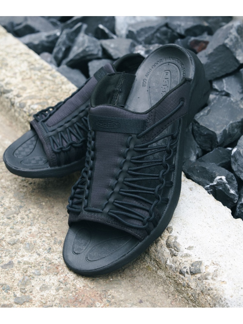 【楽天市場】【KEEN/キーン】UNEEK SNK SLIDE/ユニークサンダル RAGEBLUE レイジブルー シューズ・靴 サンダル ブラック【送料無料】[Rakuten Fashion ...