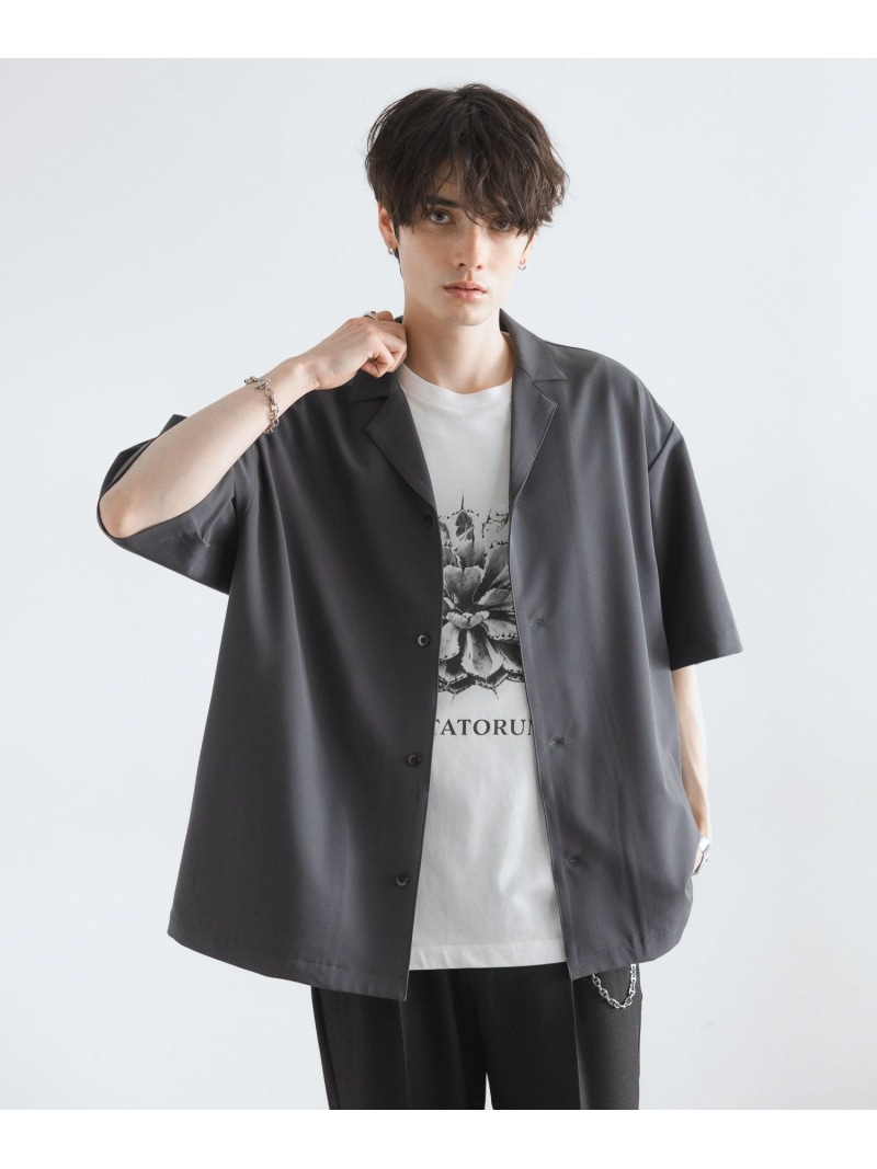 【楽天市場】オープンカラーシャツ/シャツジャケット RAGEBLUE レイジブルー トップス シャツ・ブラウス ブラック グレー ベージュ【送料無料】[Rakuten Fashion ...