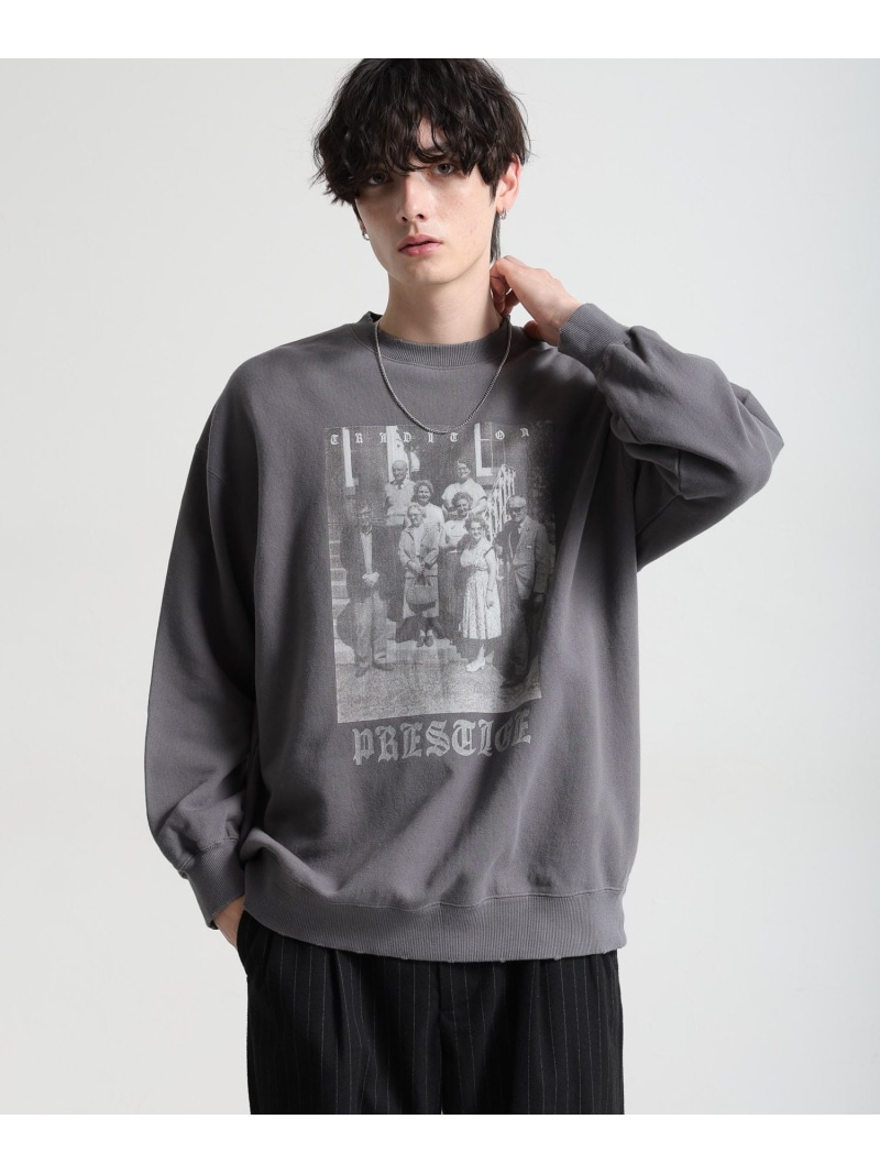 【楽天市場】【SALE／50%OFF】ヴィンテージライク/ダメージフォトプリントヘビーウェイト裏毛スウェット RAGEBLUE レイジブルー トップス スウェット・トレーナー グレー【RBA ...