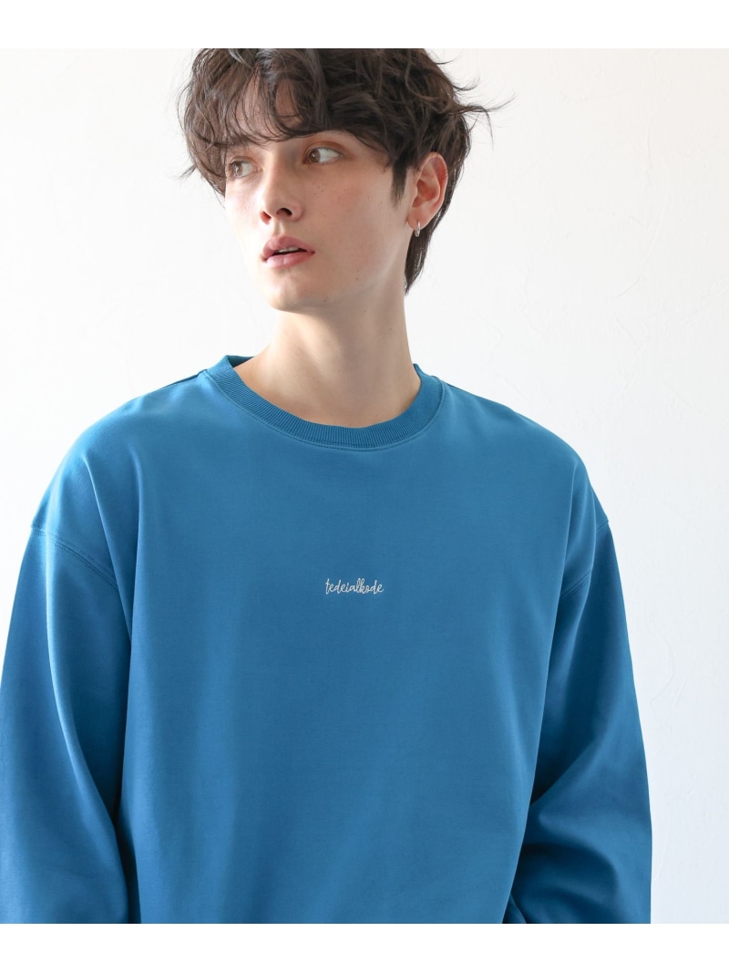 【楽天市場】【SALE／40%OFF】プチ刺繍/ポンチルーズクルーネックロンT RAGEBLUE レイジブルー トップス カットソー・Tシャツ ブラック グレー ブルー ホワイト【RBA_E ...