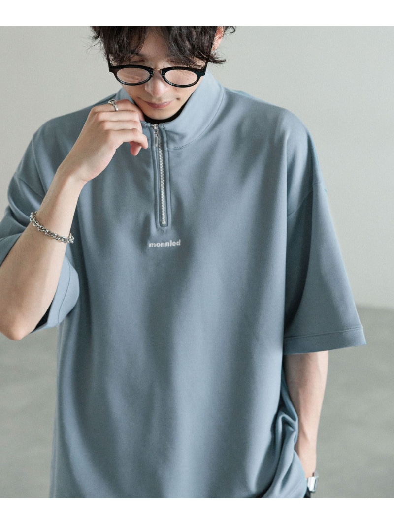 【楽天市場】【SALE／40%OFF】ワンポイント刺繍/ハーフジップオーバーサイズTシャツ RAGEBLUE レイジブルー トップス カットソー・Tシャツ ホワイト ブルー ブラック【RBA ...