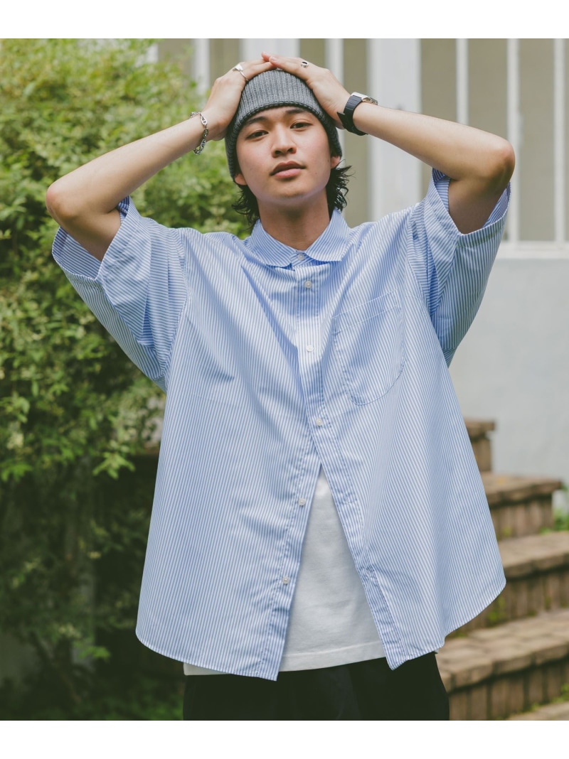 【楽天市場】アソート/オーバーサイズアセテートシャツ/ストライプシャツ RAGEBLUE レイジブルー トップス シャツ・ブラウス ブルー ホワイト【送料無料】[Rakuten Fashion ...
