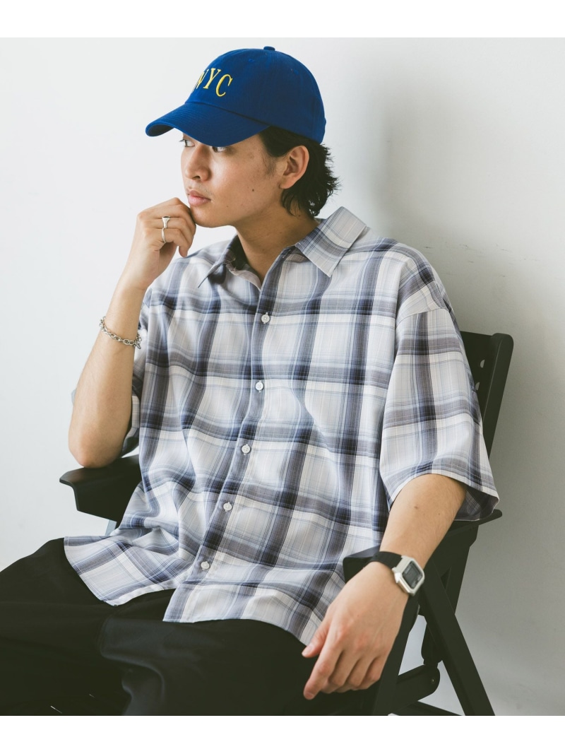 【楽天市場】【SALE／60%OFF】オーバーサイズオンブレチェックシャツ RAGEBLUE レイジブルー トップス シャツ・ブラウス ホワイト ブルー グリーン ブラック【RBA_E ...