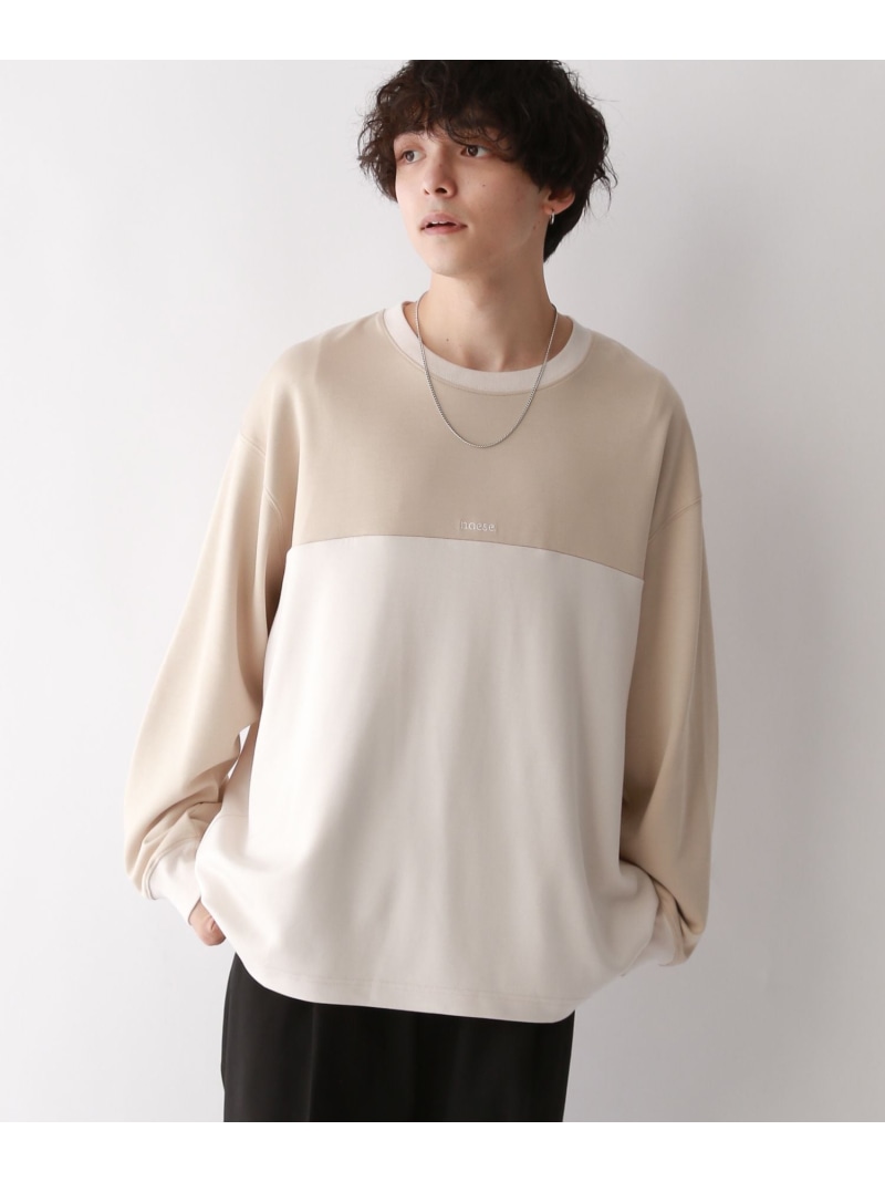 【楽天市場】【SALE／50%OFF】ポンチパネル切り替え/ワンポイント刺繍ロンT RAGEBLUE レイジブルー トップス カットソー・Tシャツ ホワイト グレー【RBA_E ...