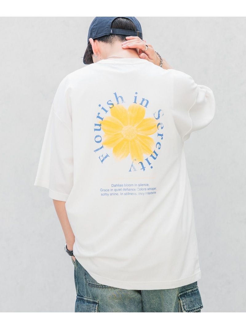 【楽天市場】【WEB限定】フラワーモチーフ/バックプリントポンチTシャツ RAGEBLUE レイジブルー トップス カットソー・Tシャツ ブルー ホワイト ブラック[Rakuten ...