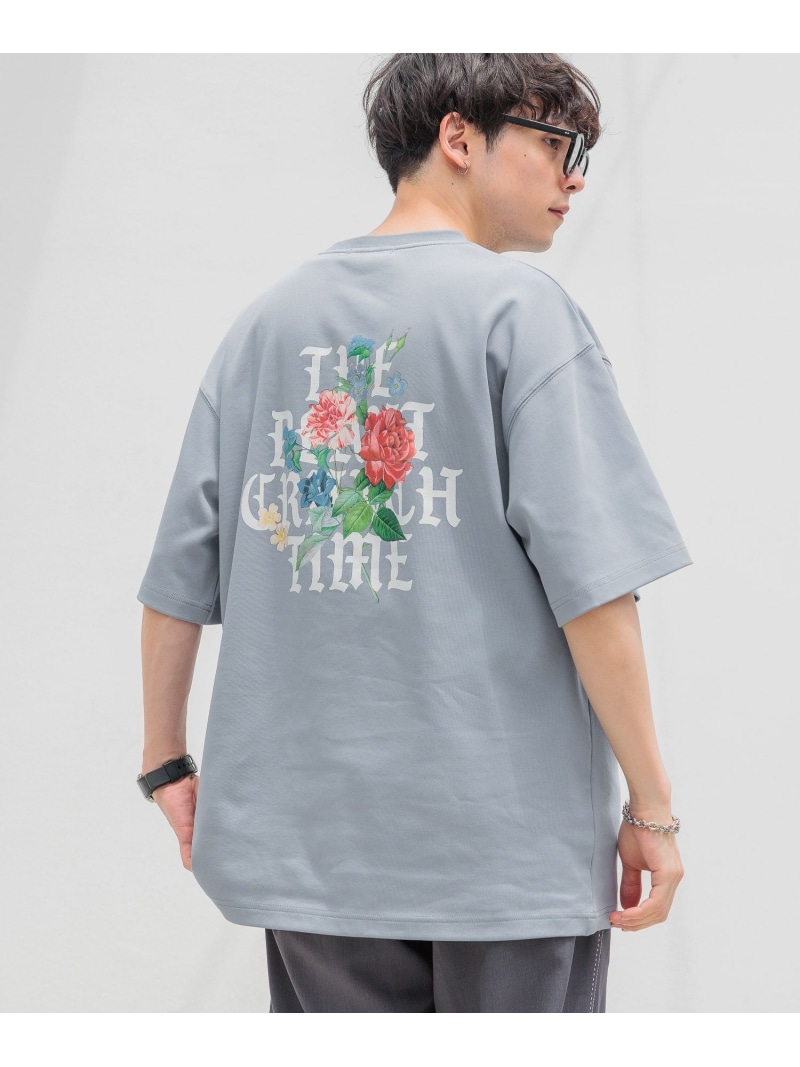 【楽天市場】【SALE／30%OFF】スムースフラワーフォトプリント/オーバーサイズTシャツ RAGEBLUE レイジブルー トップス カットソー・Tシャツ ブルー ブラック ホワイト【RBA ...