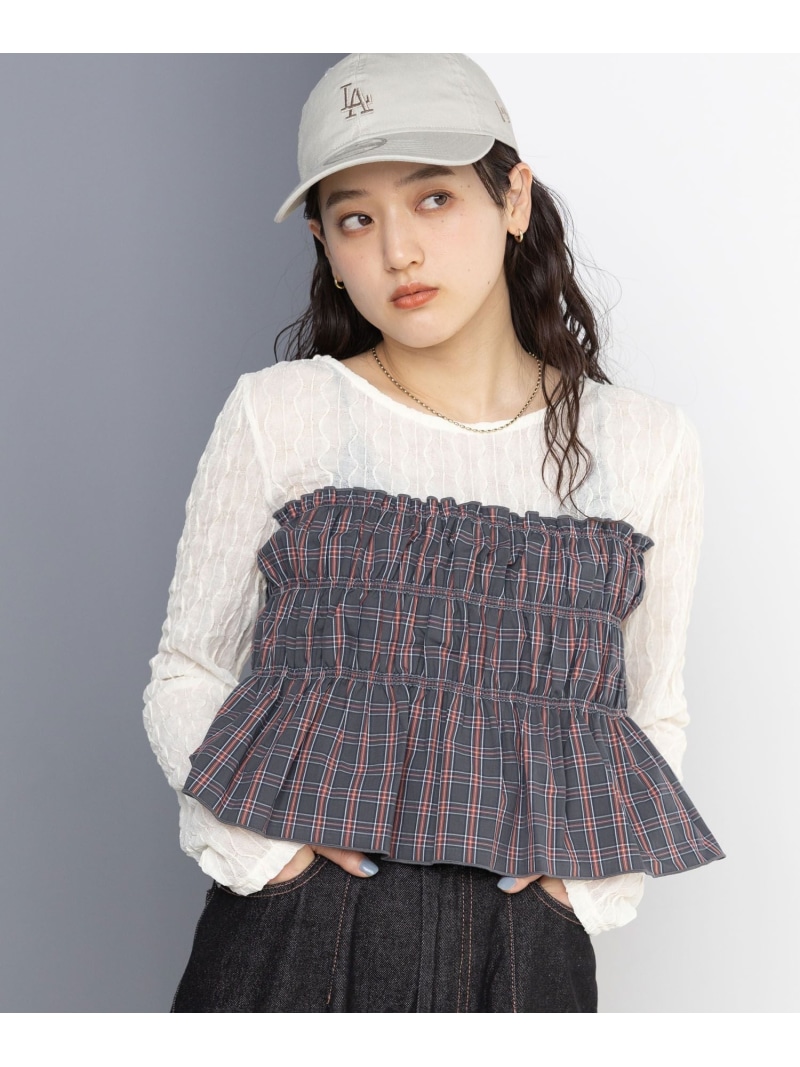 【楽天市場】チェックギャザービスチェドッキングシアープルオーバー RAGEBLUE レイジブルー トップス カットソー・Tシャツ ホワイト ブラック【送料無料】[Rakuten Fashion ...