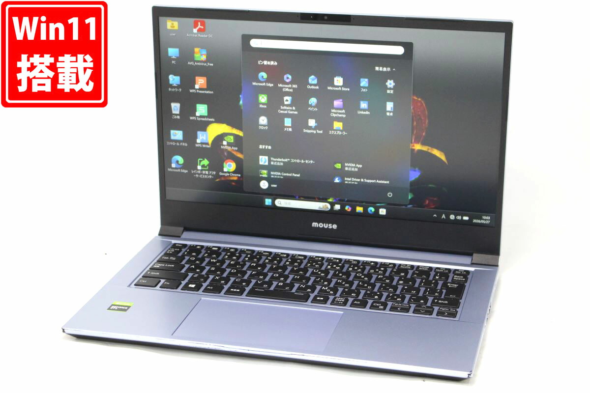 【楽天市場】ゲーミングPC 中古 フルHD 14インチ Mouse マウスコンピューター 21034N-TGL Windows11 卓越性能 ...