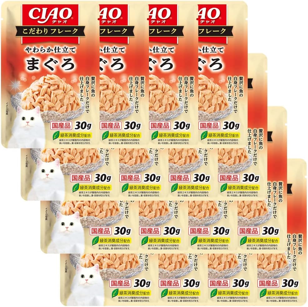 【楽天市場】16個セット CIAO こだわりフレーク まぐろ 30g×16 期限2025．10以降：シーナペット