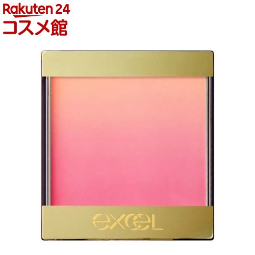 【楽天市場】エクセル オーラティックブラッシュ AB01 ピーチ＆ピーチ(1個)【エクセル(excel)】[チーク グラデーション]：楽天24 コスメ館
