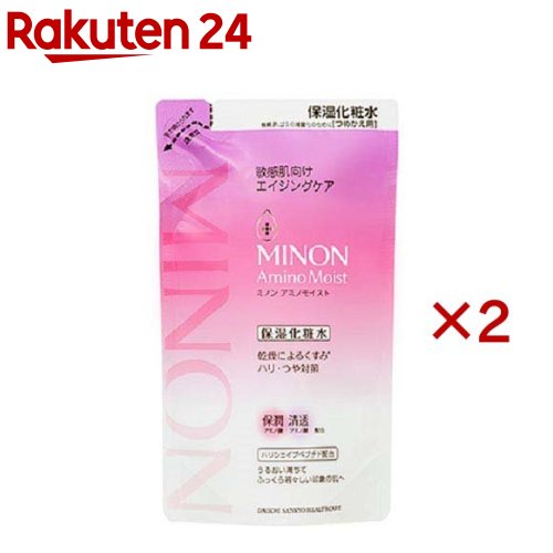 【楽天市場】ミノン アミノモイスト エイジングケアローション つめかえ用(130mL×2セット)【MINON(ミノン)】：楽天24