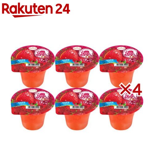 【楽天市場】たらみ 濃い0kcal いちごゼリー(6個入×4セット(1個195g))【濃い0kcal】：楽天24