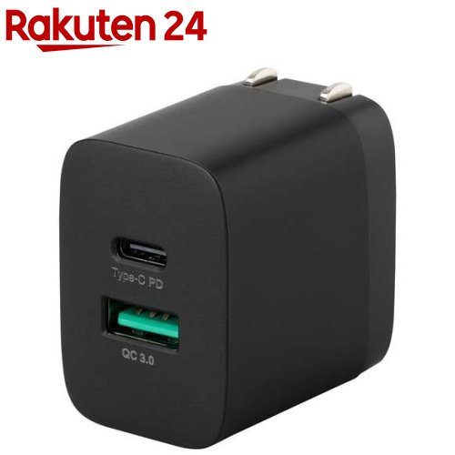 【楽天市場】Digio2 USB Type-C+USB-A 20W／PD 充電器 ブラック JYU-ACU08BK(1個)【Digio2】：楽天24