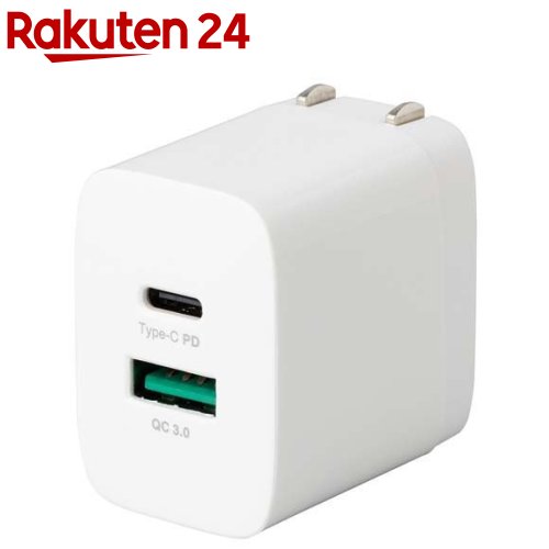 【楽天市場】Digio2 USB Type-C+USB-A 20W／PD 充電器 ホワイト JYU-ACU08W(1個)【Digio2】：楽天24