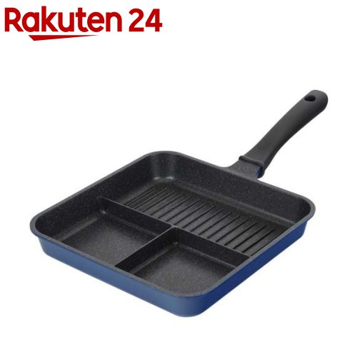 【楽天市場】ひるもぐ 仕切り付フライパンIH対応トリプルパン24×24cm RB-2906(1個)：楽天24