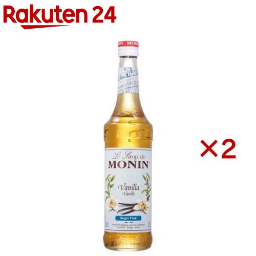【楽天市場】MONIN(モナン) バニラ シュガーフリー シロップ(700ml×2セット)【モナン】：楽天24