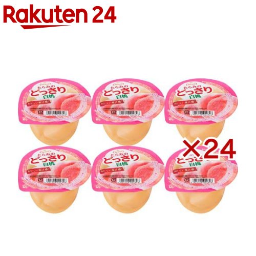 【楽天市場】たらみのどっさり 白桃ゼリー(6個入×4セット(1個230g))【どっさりシリーズ】[たらみ おやつ デザート 白桃 果汁 常温]：楽天24