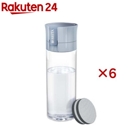 【楽天市場】ブリタ ボトル型浄水器 ライトブルー 容量600ml カートリッジ 2個付き(6セット)【ブリタ(BRITA)】：楽天24