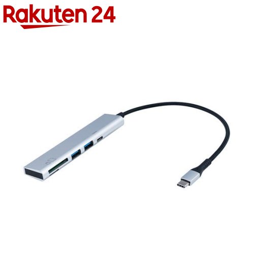 【楽天市場】Digio2 Type-C USB3.2Gen1 3ポート アルミコンボハブ SDCRW付 COM-C3SD143SL(1個)：楽天24
