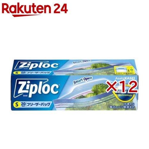 【楽天市場】ジップロック フリーザーバッグ S 通常品(20枚入×12セット)【Ziploc(ジップロック)】：楽天24
