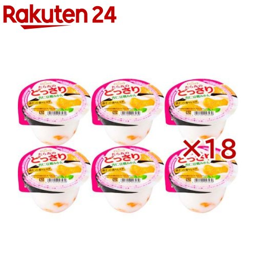 【楽天市場】たらみのどっさり 杏仁豆腐みかん(6個入×3セット(1個230g))【どっさりシリーズ】[たらみ おやつ デザート 杏仁豆腐みかん 常温]：楽天24