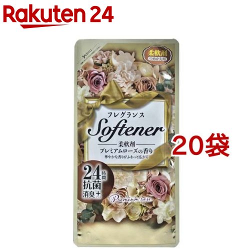 【楽天市場】フレグランスソフター プレミアムローズの香り つめかえ用(450ml*20袋セット)【ソフター】：楽天24