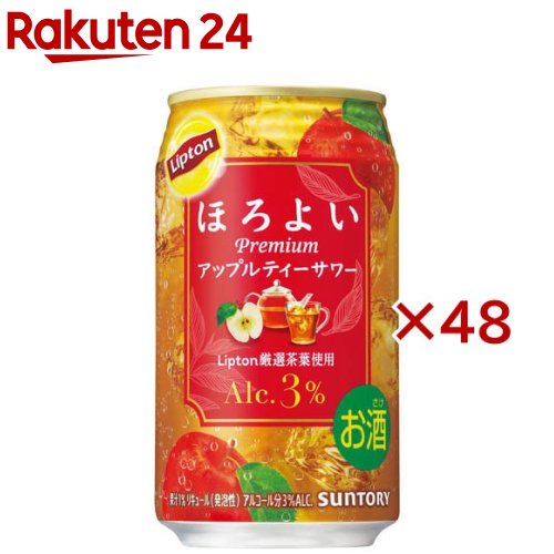 【楽天市場】ほろよい Liptonアップルティーサワー(24本入×2セット(1本350ml))：楽天24