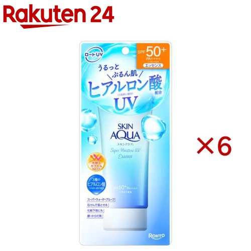 【楽天市場】スキンアクア スーパーモイスチャー UVエッセンス(80g×6セット)【スキンアクア】：楽天24