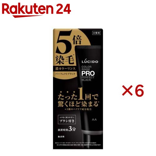 【楽天市場】ルシード カラーリンスPRO パーフェクトブラック(120g×6セット)：楽天24