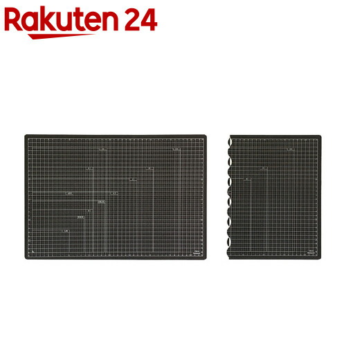 【楽天市場】折りたたみカッティングマット 両面タイプ A3 ブラック CTMO-A3W-D(1個)：楽天24