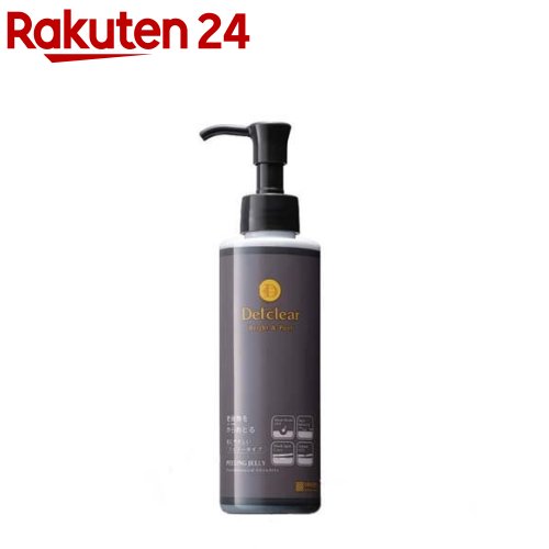 【楽天市場】DETクリア ブライト＆ピール ピーリングジェリー 炭R(180ml)【DETクリア】[角質ケア 毛穴 スクラブ 角栓 CICA ツボクサ 無香料]：楽天24