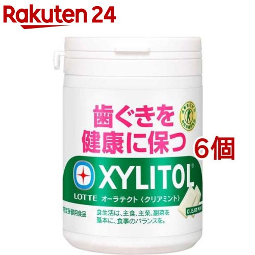 【楽天市場】キシリトール オーラテクトガム クリアミント スリムボトル(125g*6個セット)【キシリトール(XYLITOL)】：楽天24