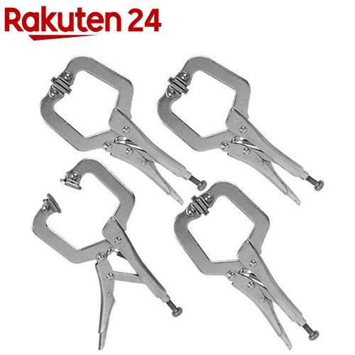 【楽天市場】E-Value(イーバリュー) C型ロッキングプライヤー パット付 ERC-175S(4個セット)【E-Value】：楽天24