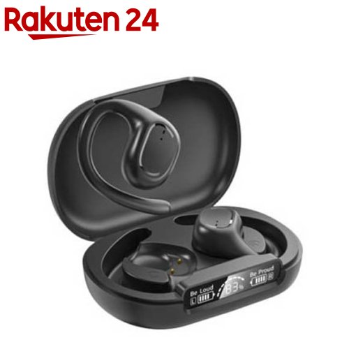 【楽天市場】LAZOS 独立型 空気伝導 Bluetoothイヤホン ブラック L-TWS-4(1個)：楽天24