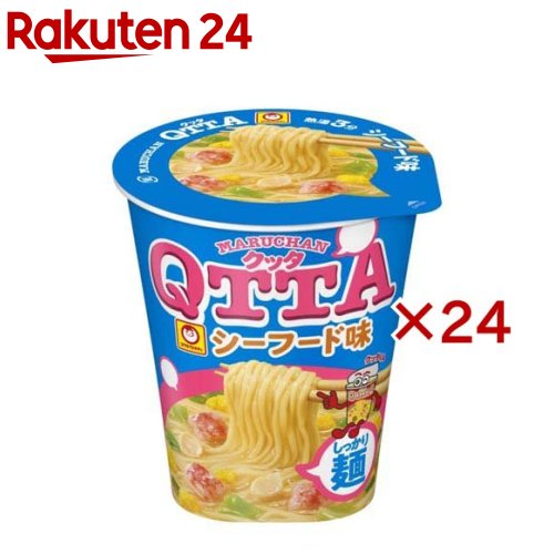 【楽天市場】マルちゃん QTTA(クッタ) シーフード味 ケース(12食入×2セット(1食77g))【マルちゃん】：楽天24