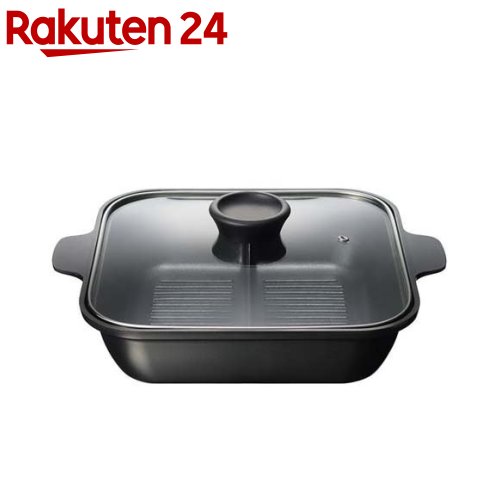 【楽天市場】卓上鍋 2品同時調理 スキップタイム IH対応角型二食鍋 24cm RB-2868(1個)：楽天24