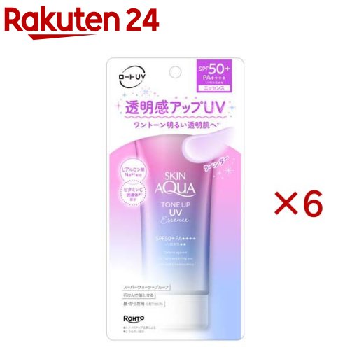 【楽天市場】スキンアクア トーンアップUVエッセンス(80g×6セット)【スキンアクア】：楽天24