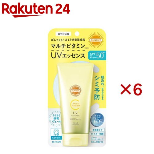 【楽天市場】サンカット マルチビタミンUV エッセンス(80g×6セット)【サンカット】：楽天24